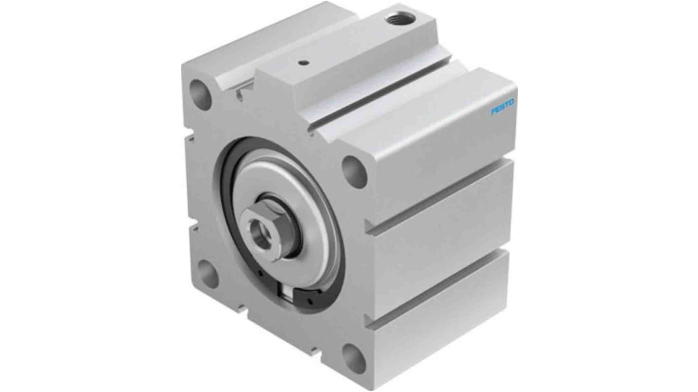 :: Festo Pneumatic Compact Cylinder - 188325, 100mm Bore, 25mm Stroke ...