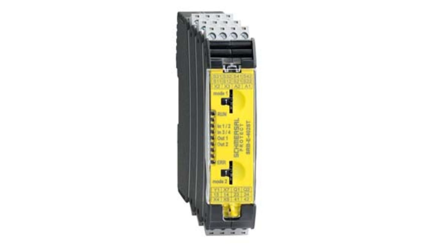 Schmersal Single/Dual-Channel Safety Switch Safety Relay, 24V dc, 2 ...