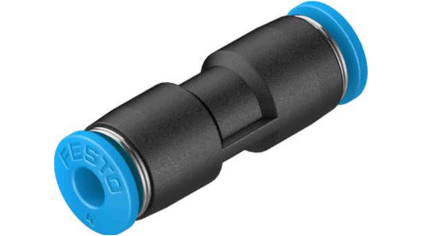 :: Festo QS Series Straight Tube-to-Tube Adaptor, Push In 4 mm to Push ...