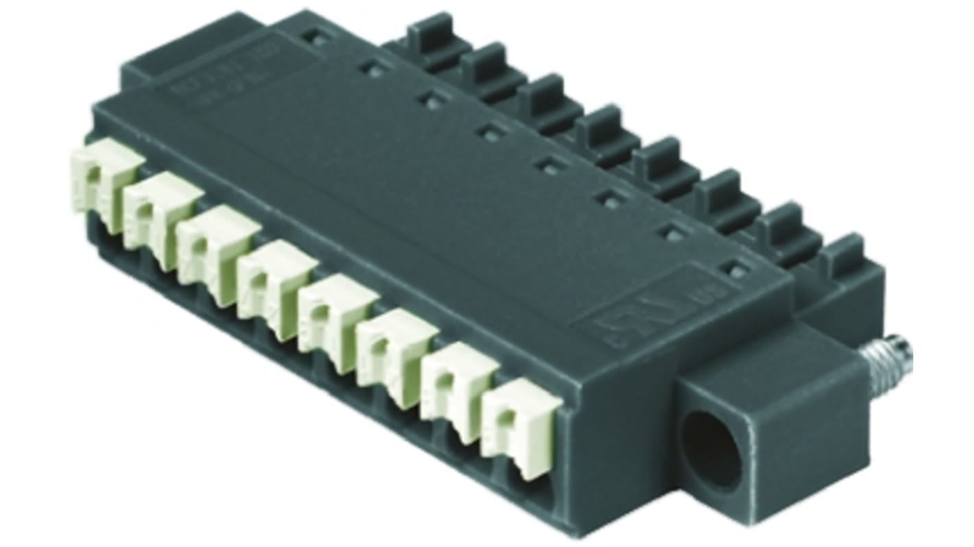 Weidmuller BC 3.81 2-pin Pluggable Terminal Block, 3.81mm Pitch, Screw ...